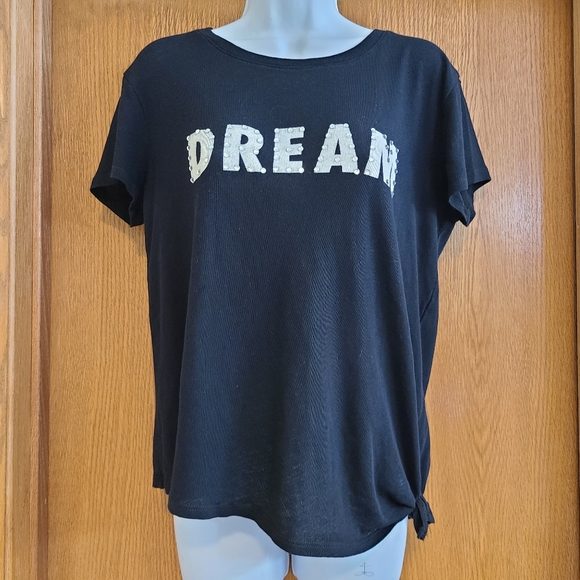 Generation Love | Tops | Generation Love Black Dream Rhinestones Shirt ...